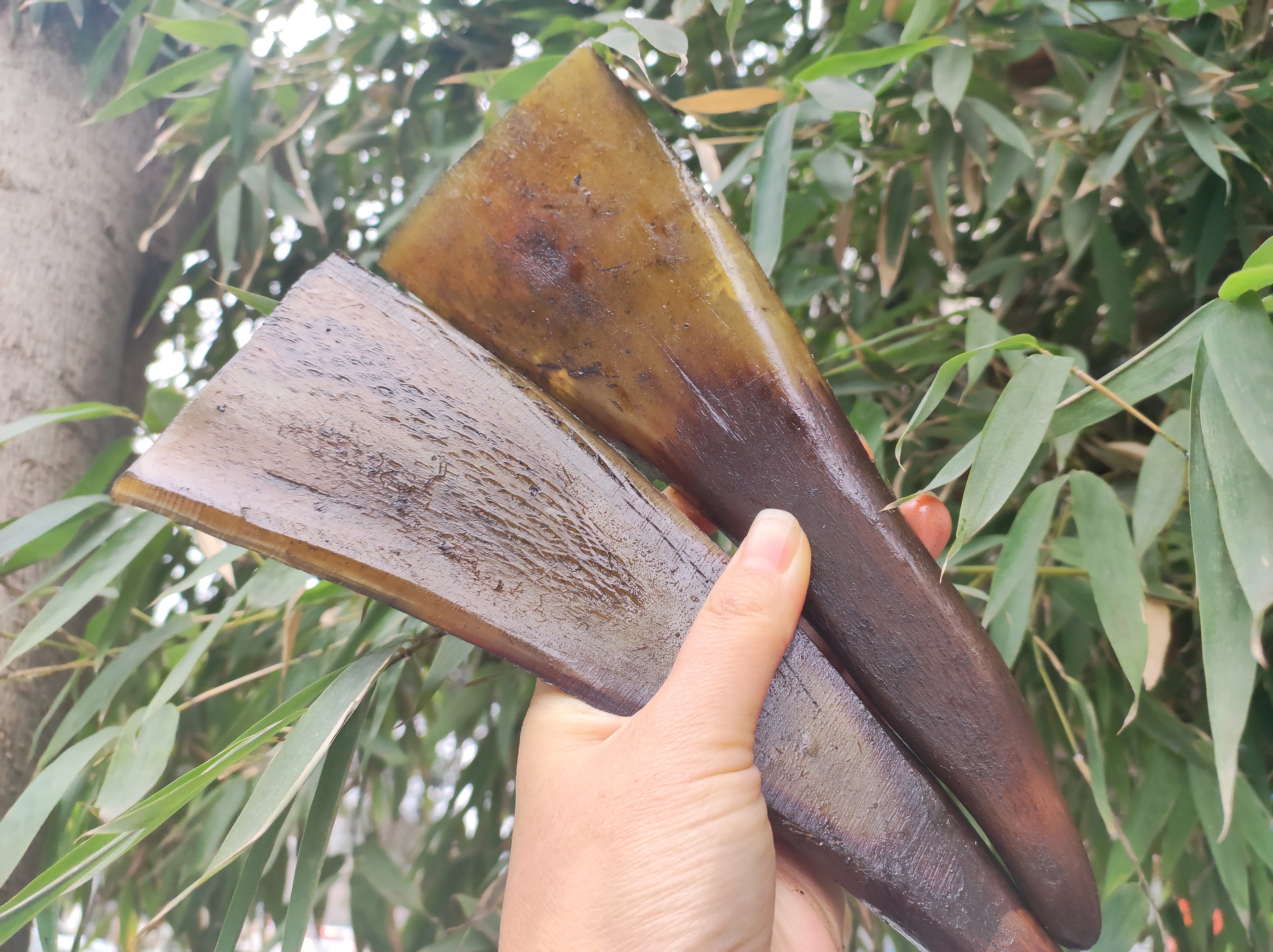 1pic 20cm Real Natural Sheep Horn Scale for Knife Handle, Ram Horn ...
