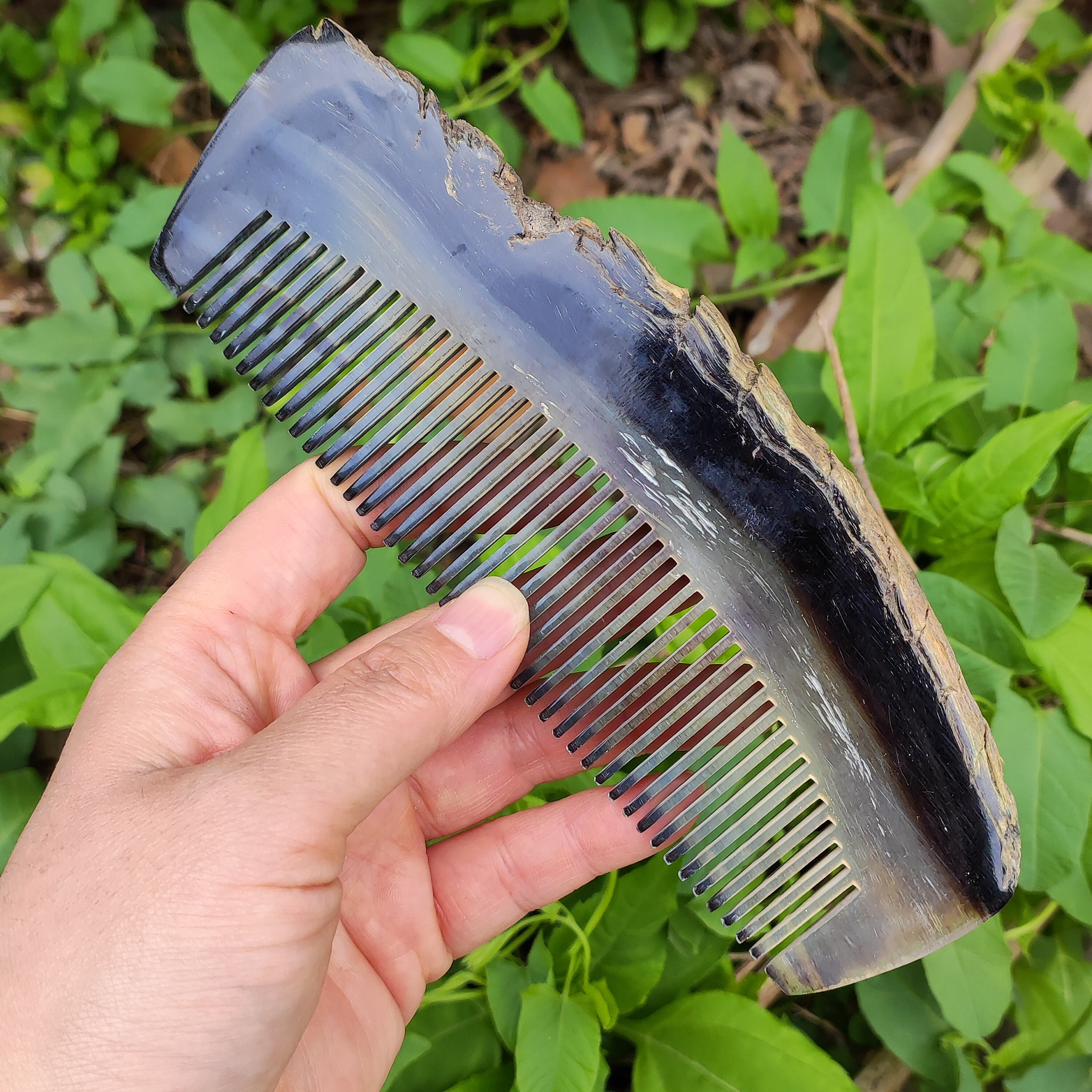 Get 1 Natural Horn Comb Handmade Horn Comb, No Stati Holiday Gift ...