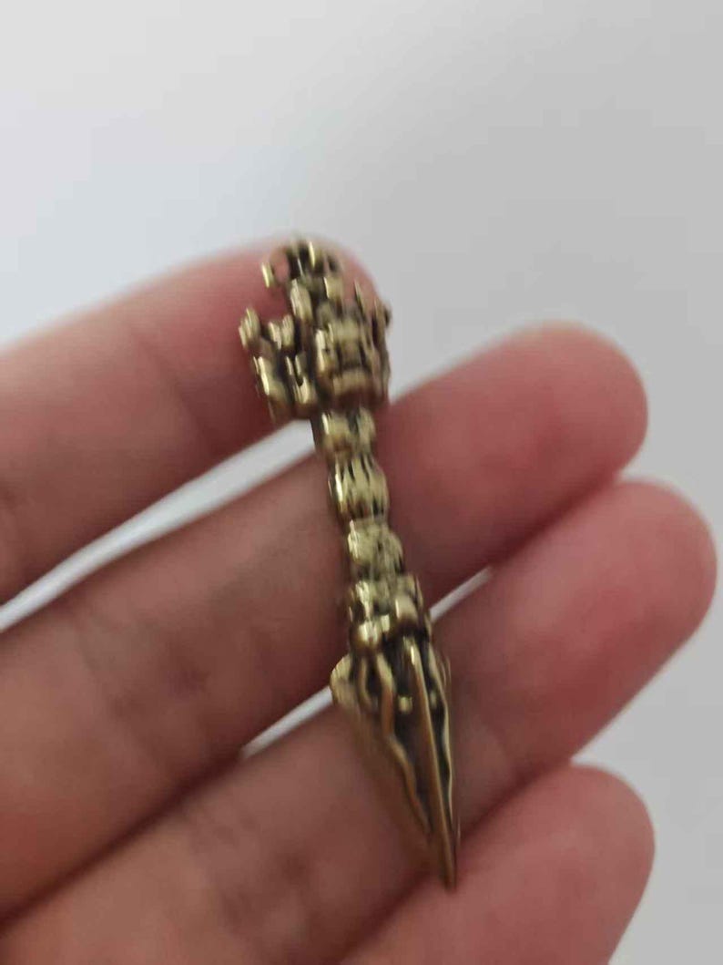 Nepal Buddha Vajra Bronze, Tibetan Brass Dorje, Long Phurpa Pestle ...