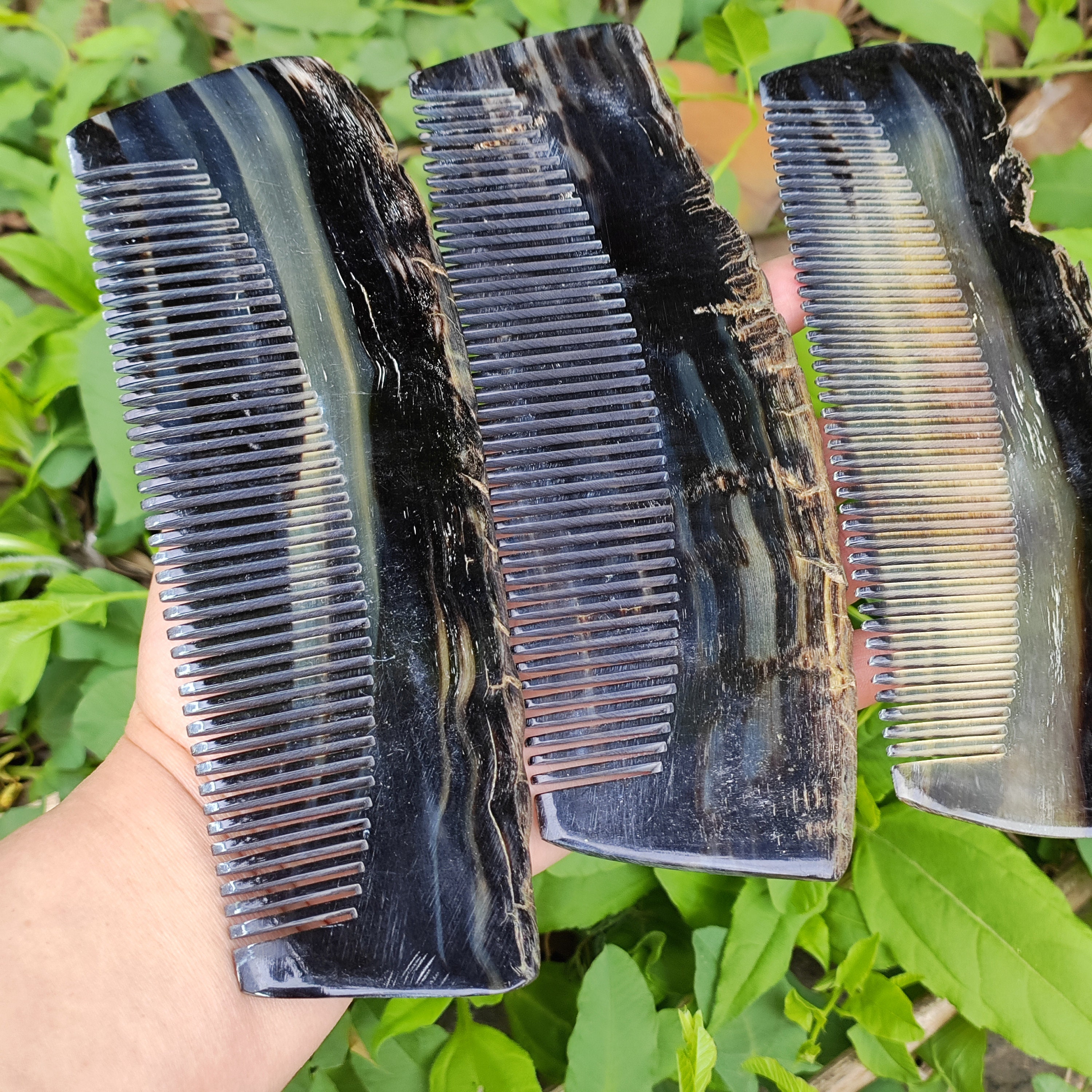 Get 1 Natural Horn Comb Handmade Horn Comb, No Stati Holiday Gift ...