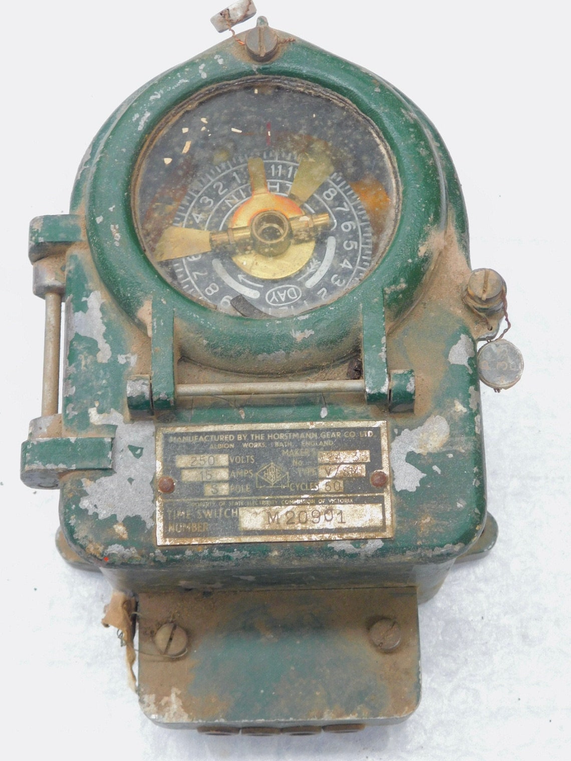 Vintage Green Electricity Meter Box by Horstmann Gear Co Ltd - Etsy