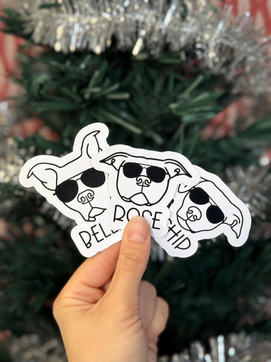 CUSTOM Dog Stickers Pet Stickers From Photo / Personalized Pet Drawing ...