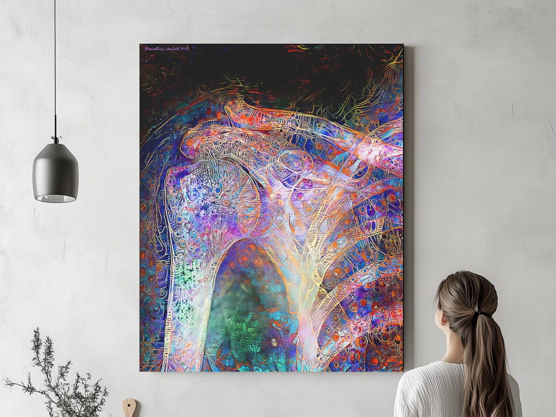 Shoulder Anatomy in Bright Color - Ready to Hang Canvas - Anatomy ...