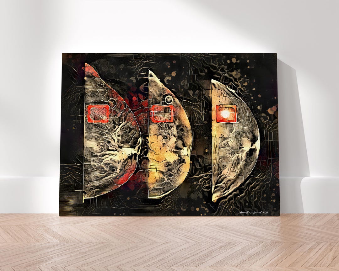Mammography Art Canvas, Medical Art for Women's Imaging, Breast Surgery ...