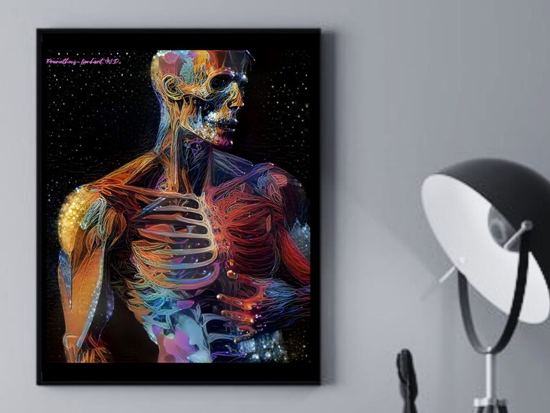 Surrealism Human Anatomy Art Canvas Radiology Art Science - Etsy