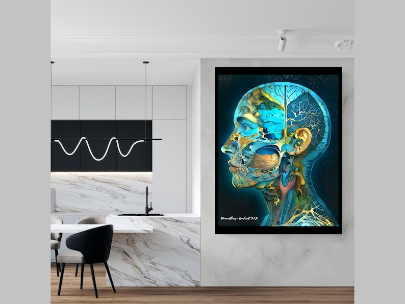 Surrealism Human Anatomy Art Canvas Radiology Art Science - Etsy