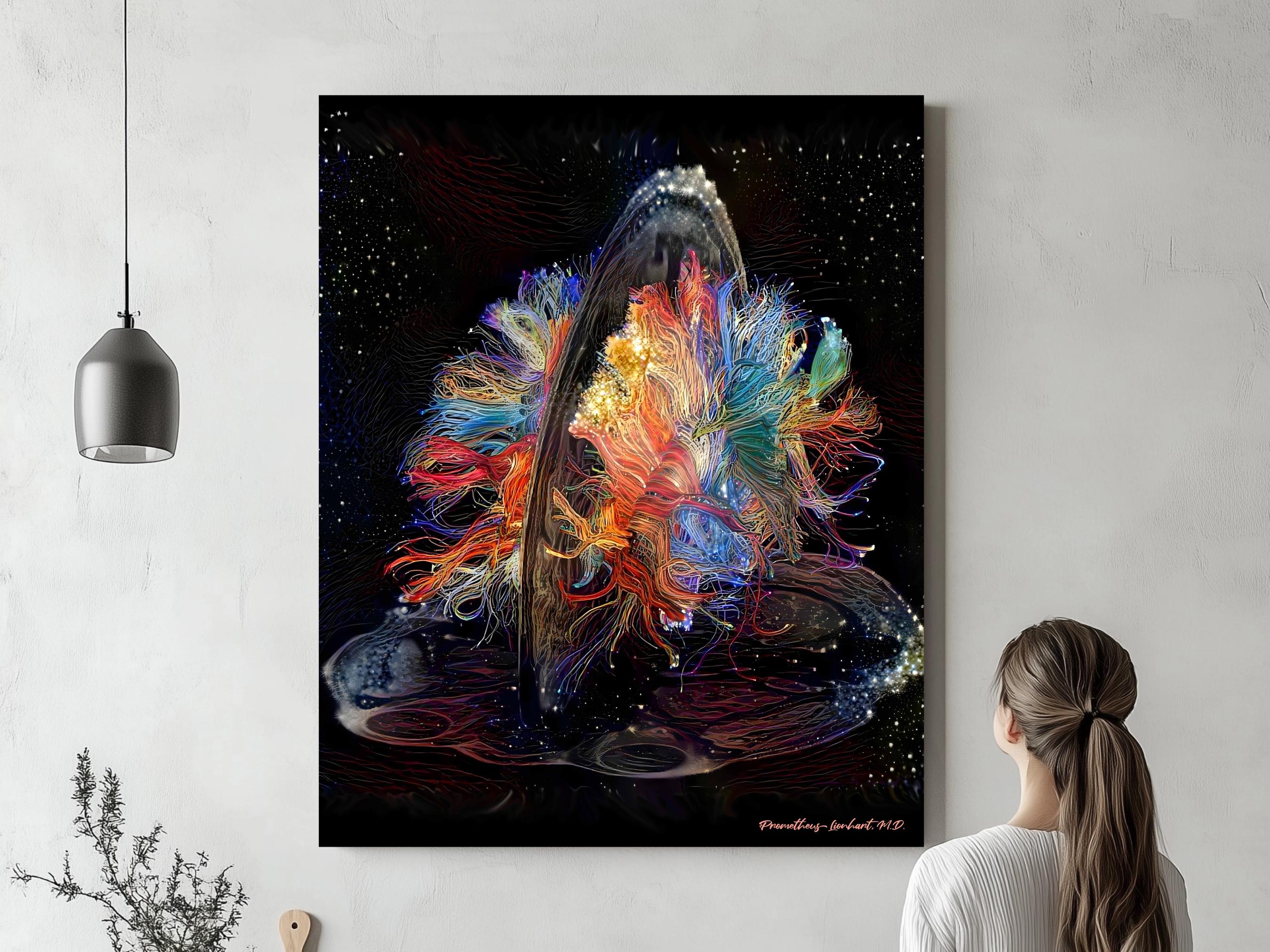 Brain Anatomy Art, Ready to Hang Canvas, Radiology Wall Art Science ...