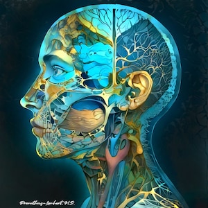 Surrealism Human Anatomy Art Canvas, Radiology Art, Science Art ...