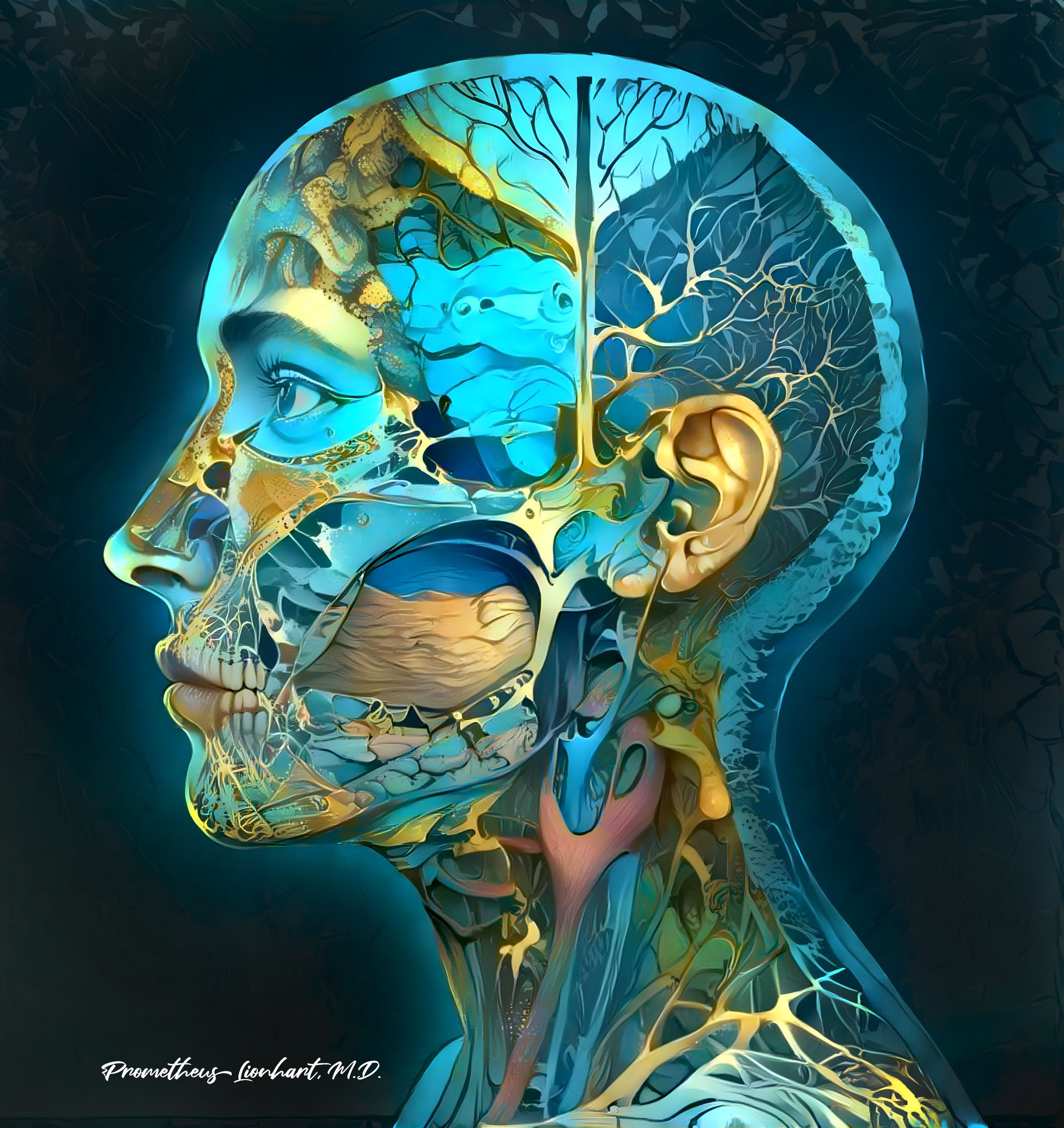 Surrealism Human Anatomy Art Canvas Radiology Art Science - Etsy