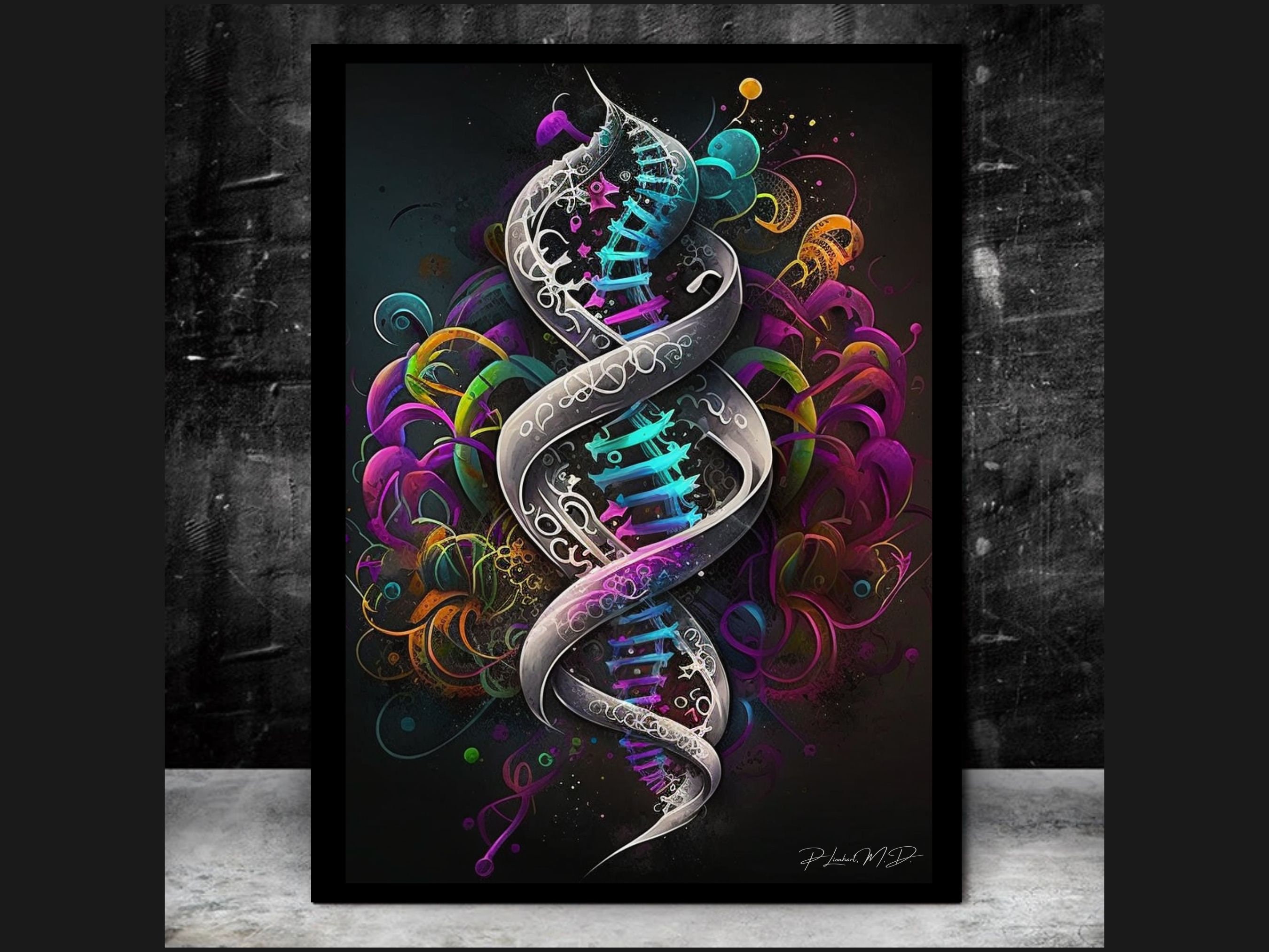 Dna Double Helix Artwork