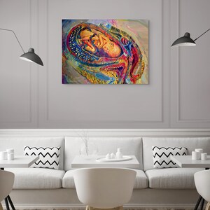 Fetal Anatomy in Bright Color , Canvas, Anatomy Radiology Wall Art ...