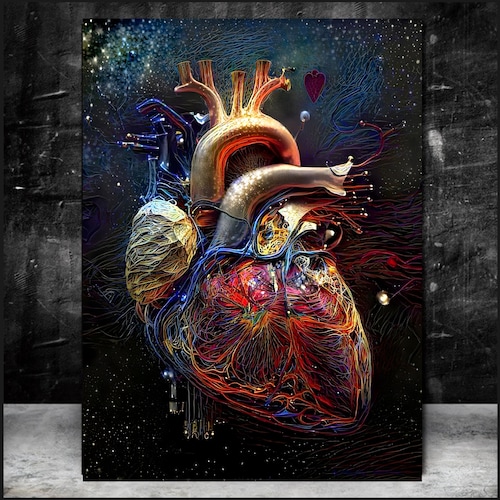 Surrealism Human Anatomy Art Canvas Radiology Art Science - Etsy