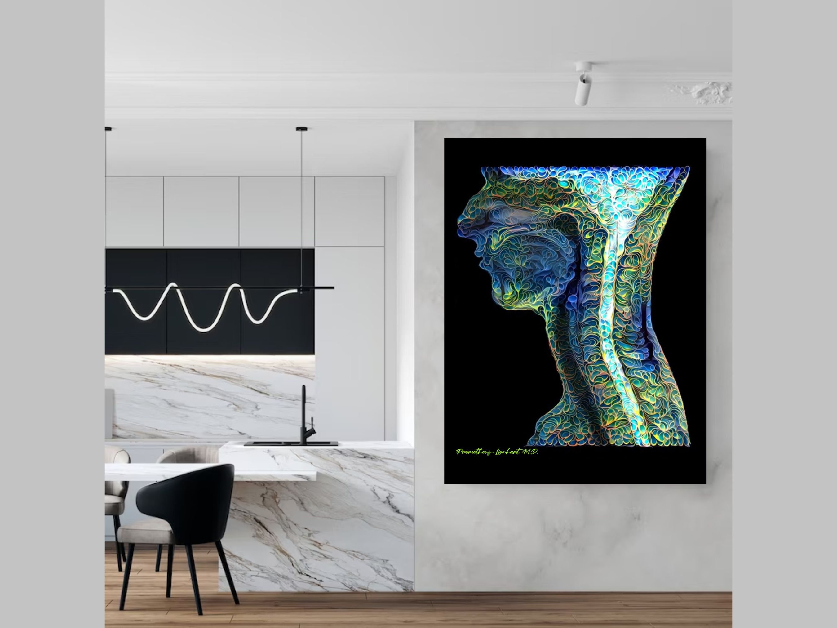 Neck and Brain Anatomy Canvas ENT Neurosurgery Radiology - Etsy