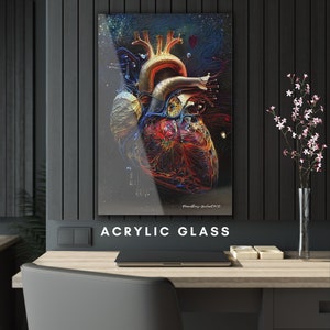 Cardiac Anatomy Canvas, Poster, or Acrylic Glass, Radiology Science ...