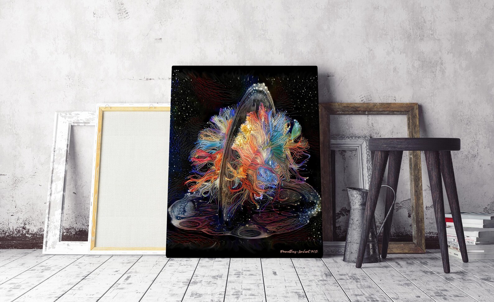 Brain Anatomy Art, Ready to Hang Canvas, Radiology Wall Art Science ...