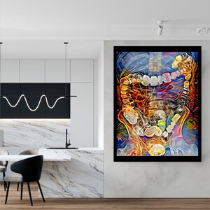 Gastrointestinal Anatomy, Canvas, GI Radiology Wall Art Science Medical ...