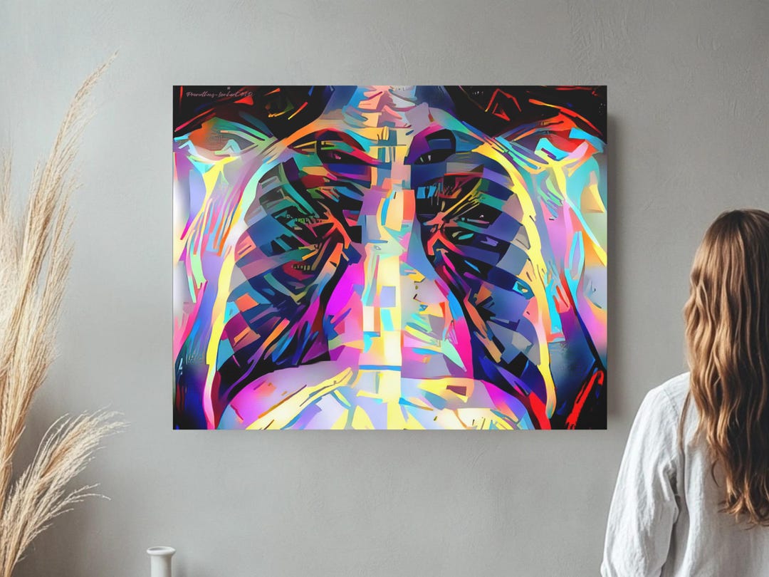 Chest Anatomy in Pop Art, Canvas, Anatomy Art, Radiology Wall Art ...