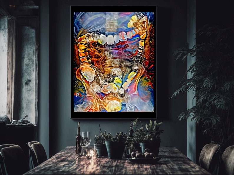 Gastrointestinal Anatomy Canvas GI Radiology Wall Art - Etsy