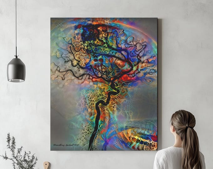 Brain Anatomy Art, Canvas or Acrylic Glass, “malformation of Thought ...