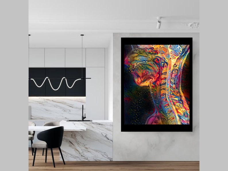 Neck and Brain Anatomy Canvas ENT Neurosurgery Radiology - Etsy