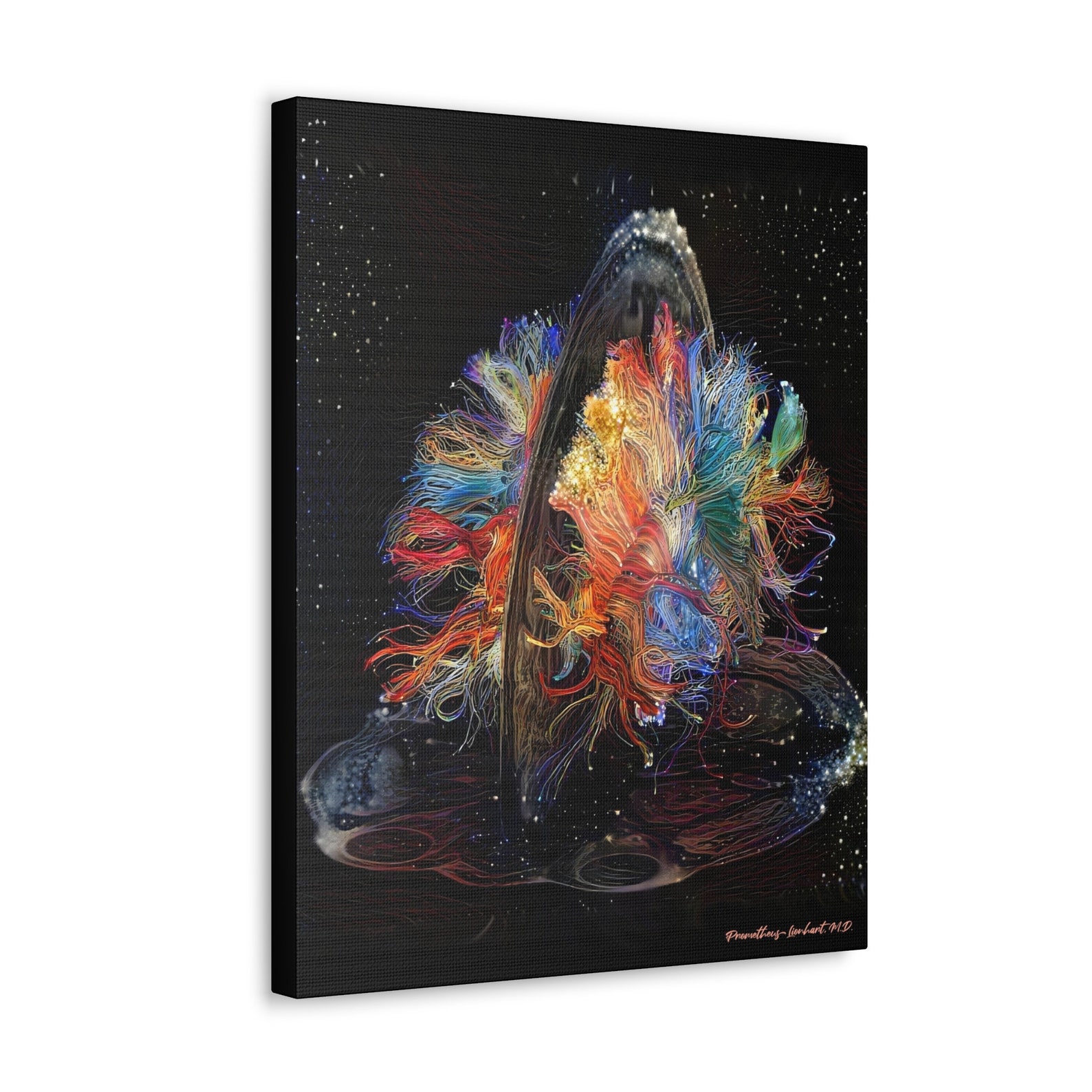 Brain Anatomy Art, Ready to Hang Canvas, Radiology Wall Art Science ...