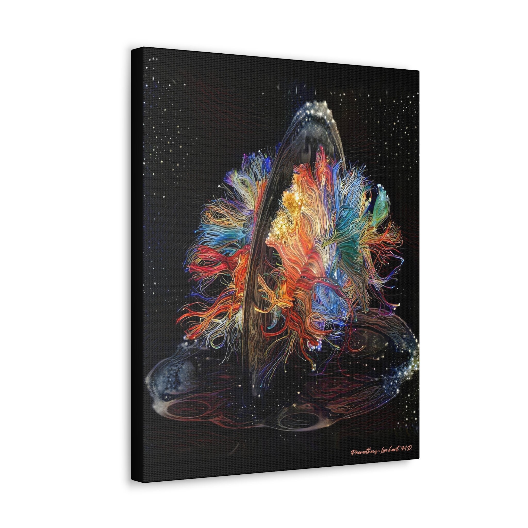 Brain Anatomy Art, Ready to Hang Canvas, Radiology Wall Art Science ...