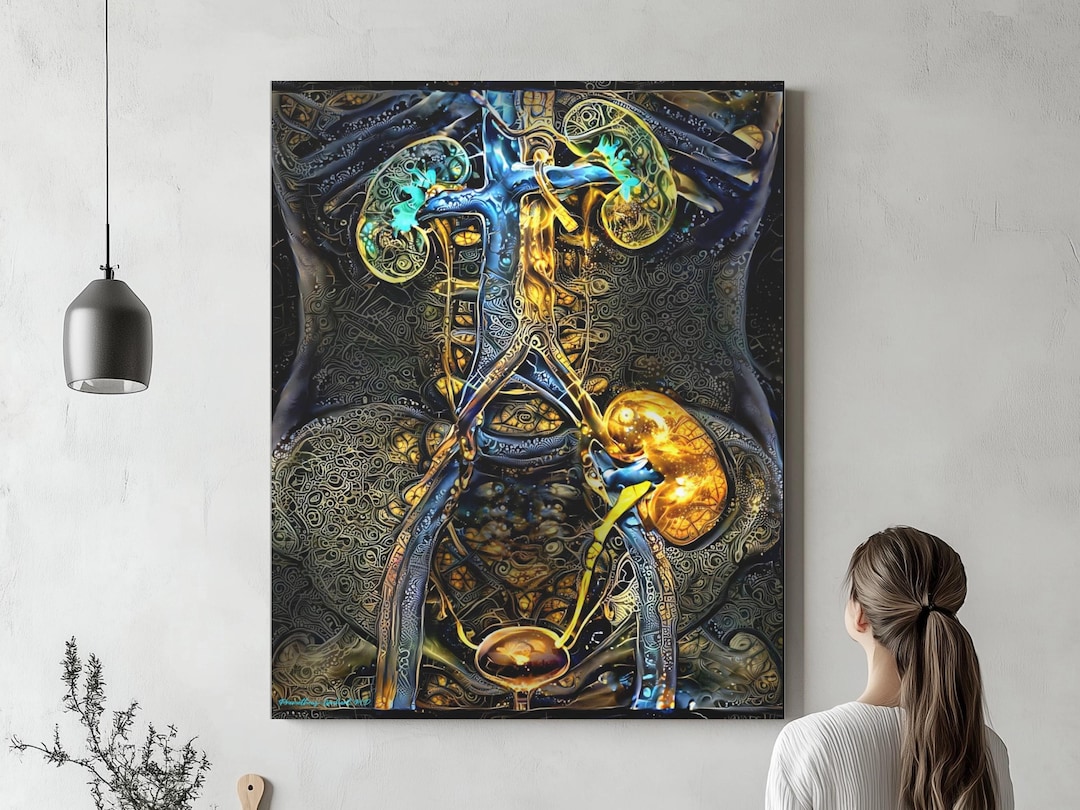 Renal Transplant Art, Kidney Transplant Art, Ready to Hang Canvas or ...