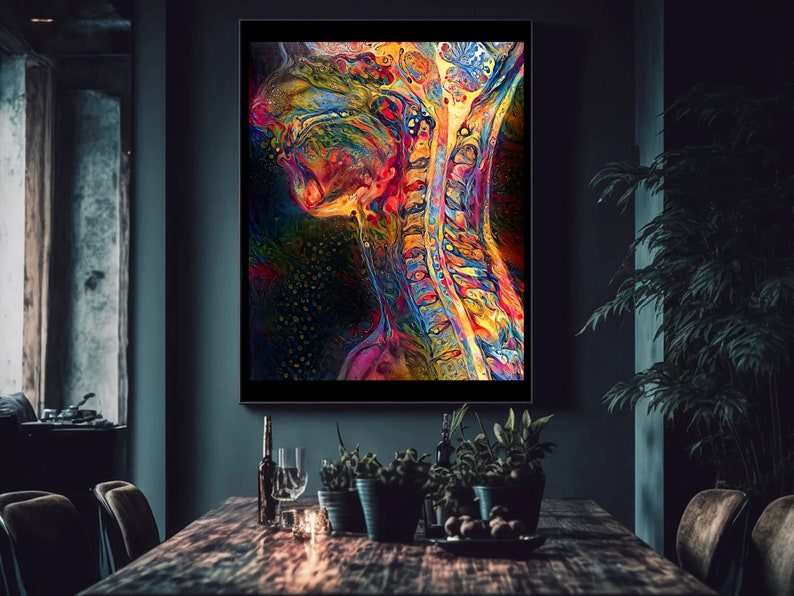 Neck and Brain Anatomy Canvas ENT Neurosurgery Radiology - Etsy