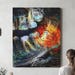 Wisdom Tooth Art Canvas - Modern Dental Anatomy Wall Decor for Dentist ...