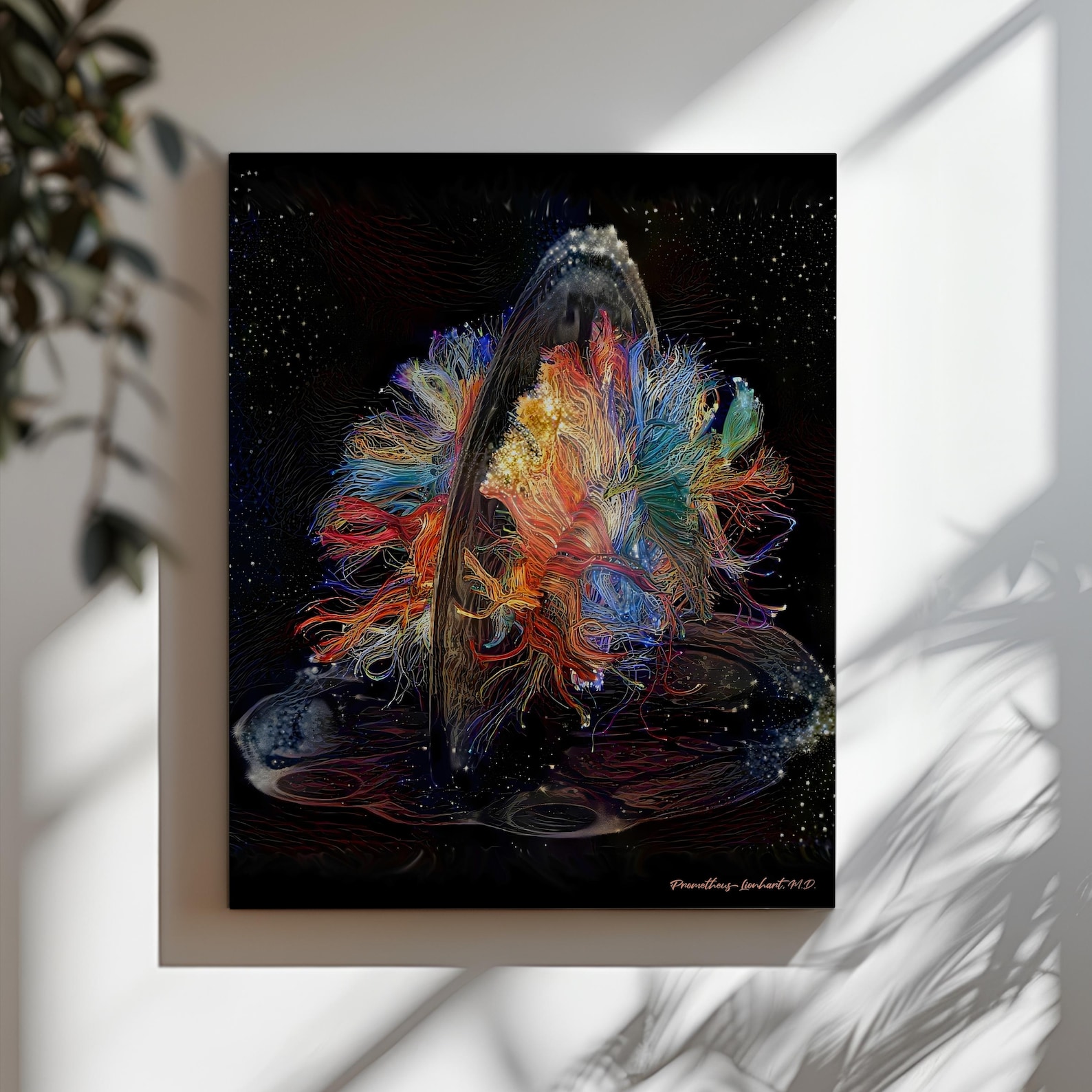Brain Anatomy Art, Ready to Hang Canvas, Radiology Wall Art Science ...