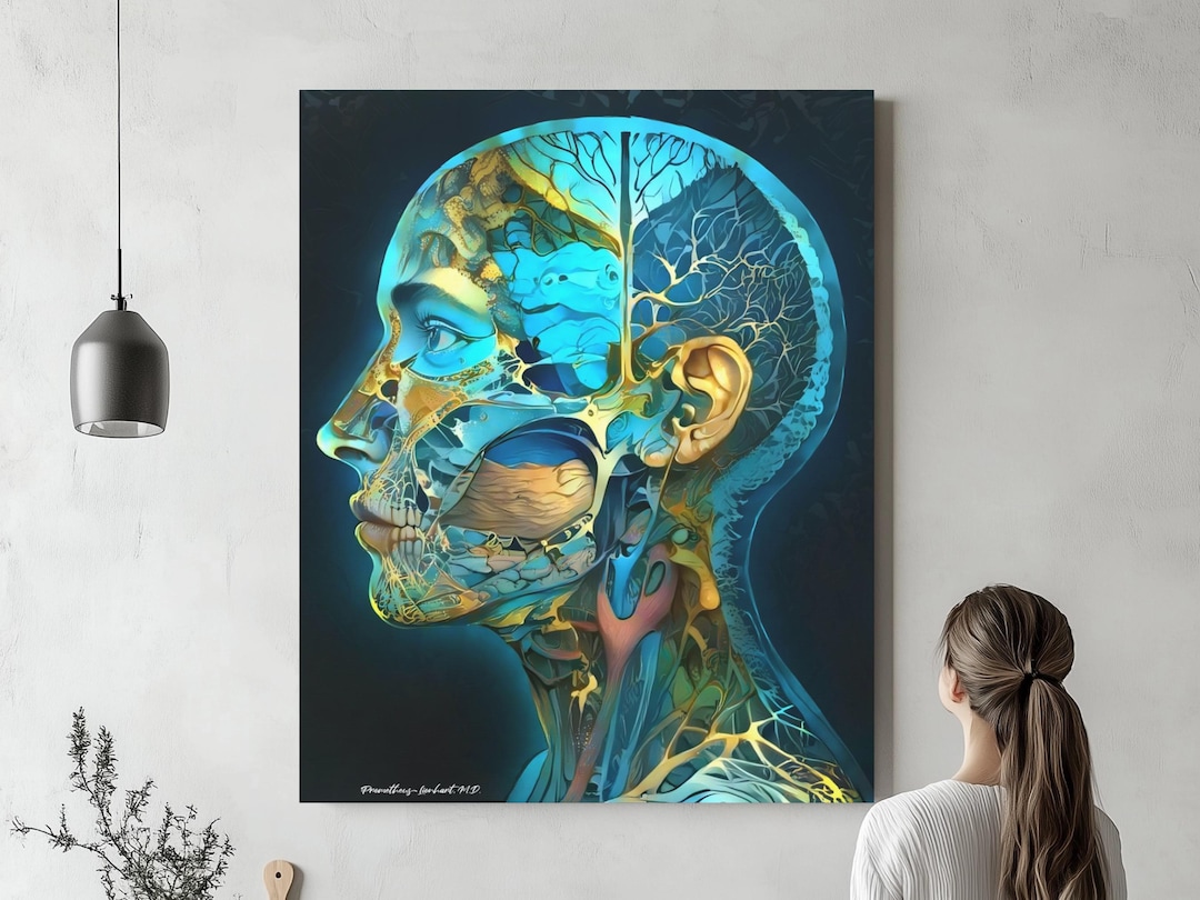 Surrealism Human Anatomy Art - Canvas, Radiology Art, Science Art ...