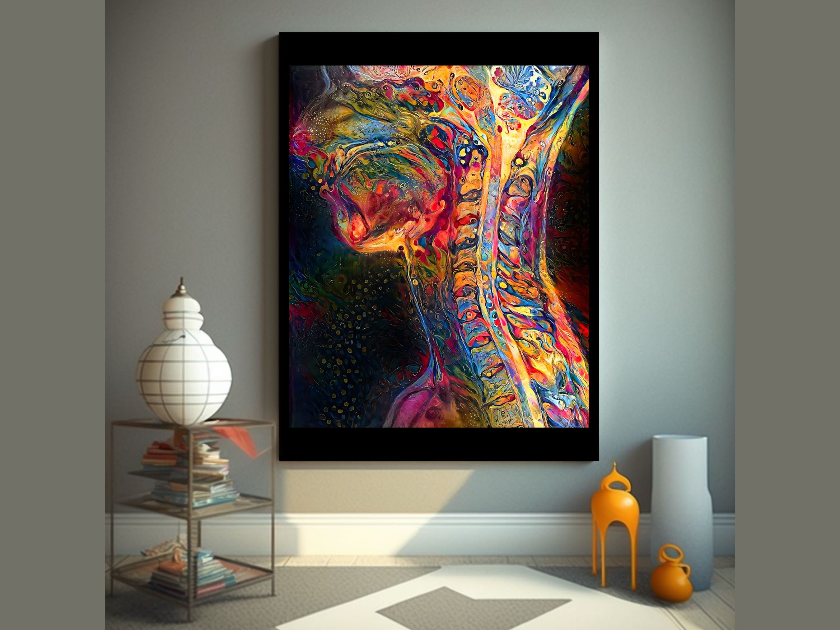 Neck and Brain Anatomy Canvas ENT Neurosurgery Radiology - Etsy