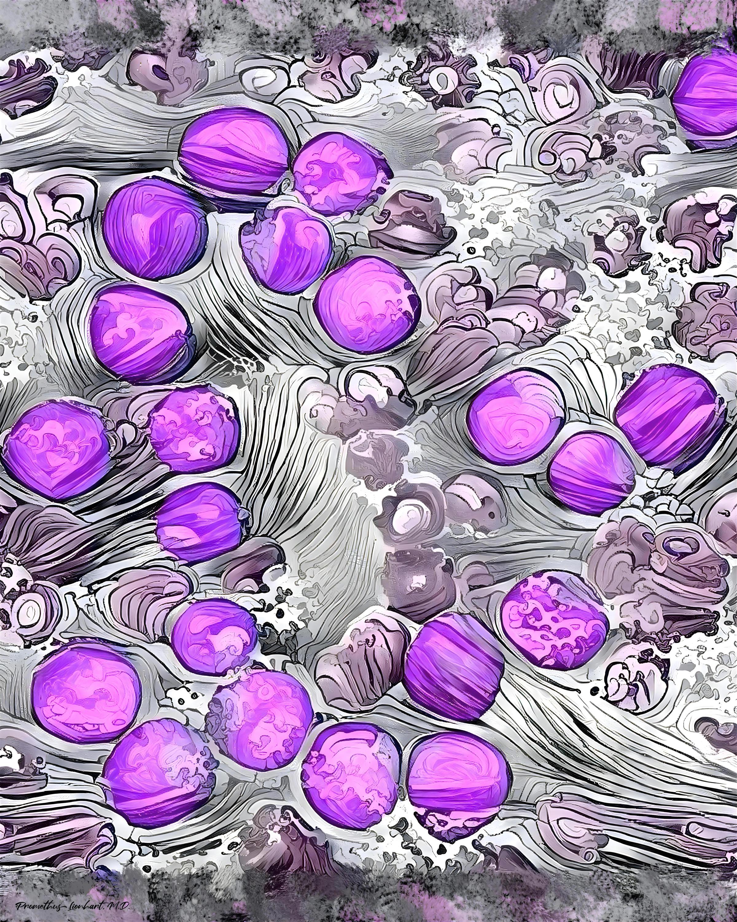 Acute Myeloid Leukemia AML, Canvas or Acrylic, “maledictus Acutis Albis ...