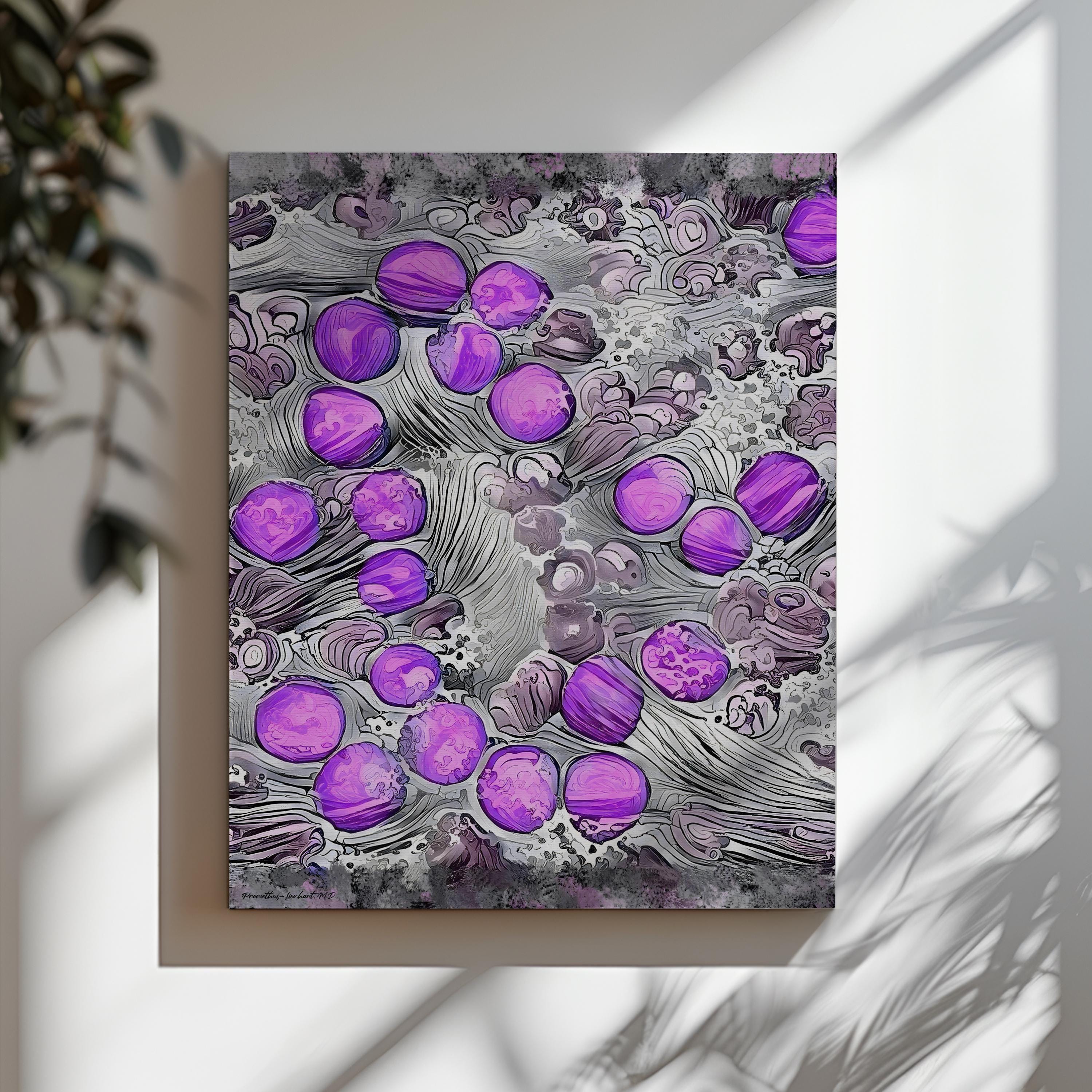 Acute Myeloid Leukemia AML, Canvas or Acrylic, “maledictus Acutis Albis ...