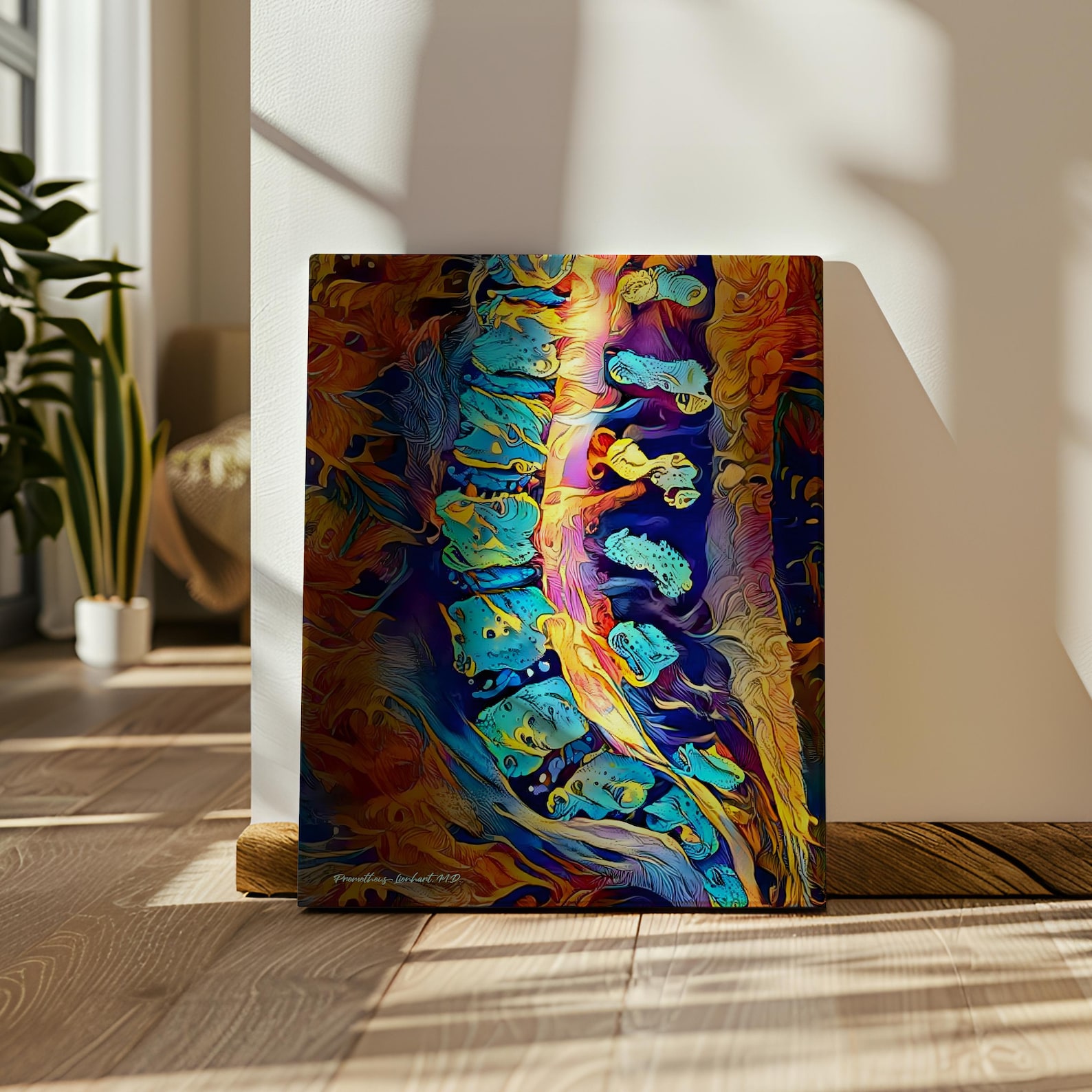 Spine Anatomy Canvas, Poster, or Acrylic Glass, Wall Art for Spine ...