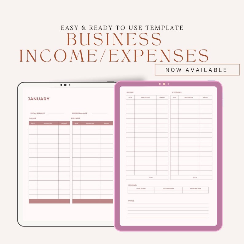 Simple Income and Expense Tracker, Monthly Expense Tracker, Personal ...