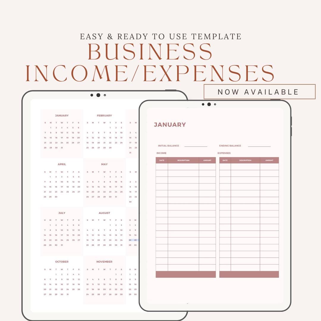 Simple Income and Expense Tracker, Monthly Expense Tracker, Personal ...