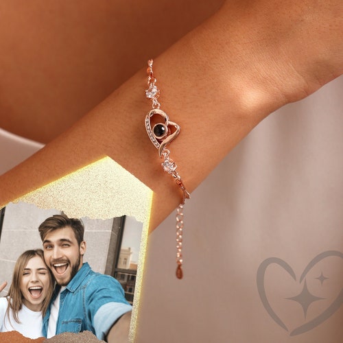 Custom Photo Projection Bracelets for Women Personalized - Etsy