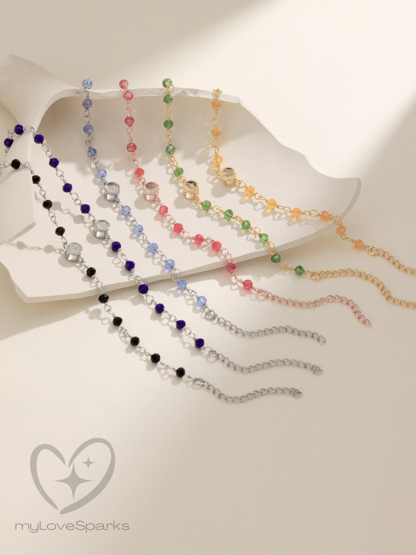 Custom Photo Projection Bracelet Personalized Bracelet With Chain in ...