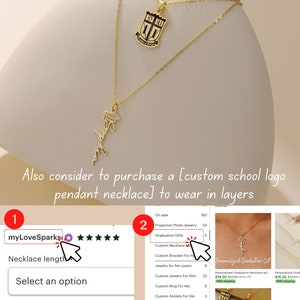 Personalized Graduation Necklace With Graduate's Name, Custom High ...