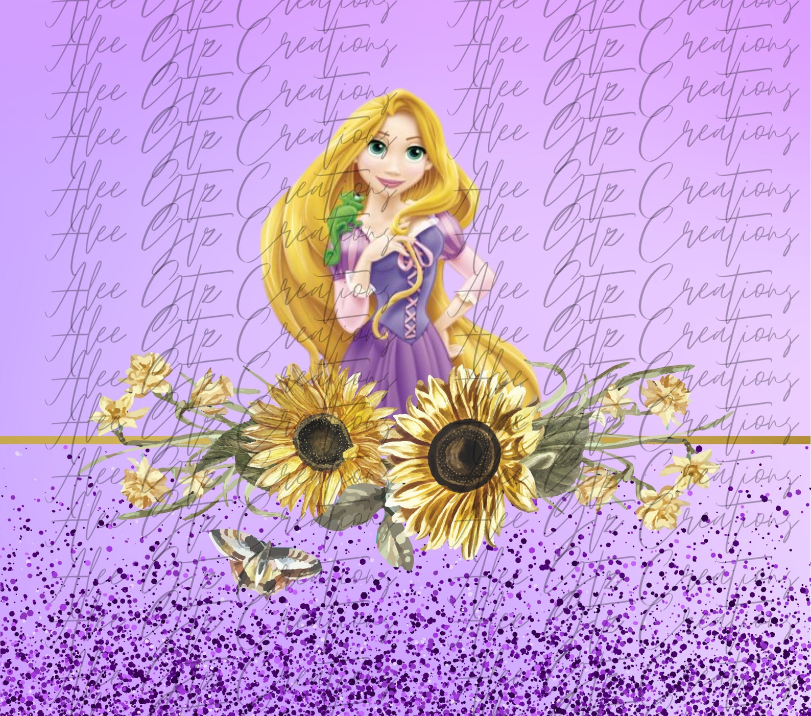 Princess Rapunzel Tumbler Wrap PNG - Etsy