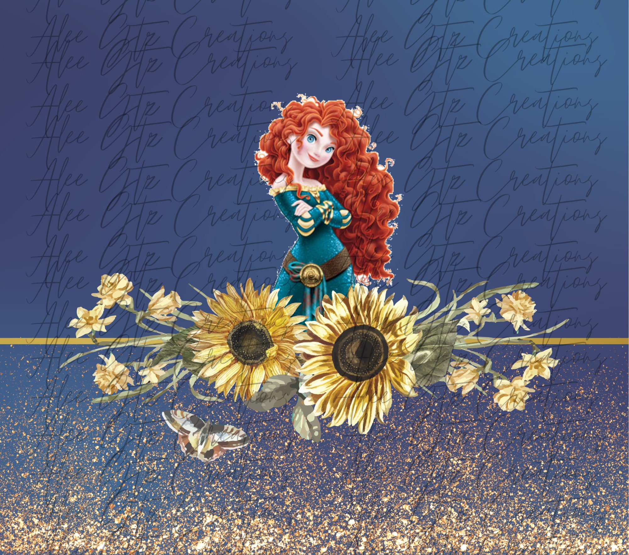 Princess Merida Tumbler Wrap PNG - Etsy