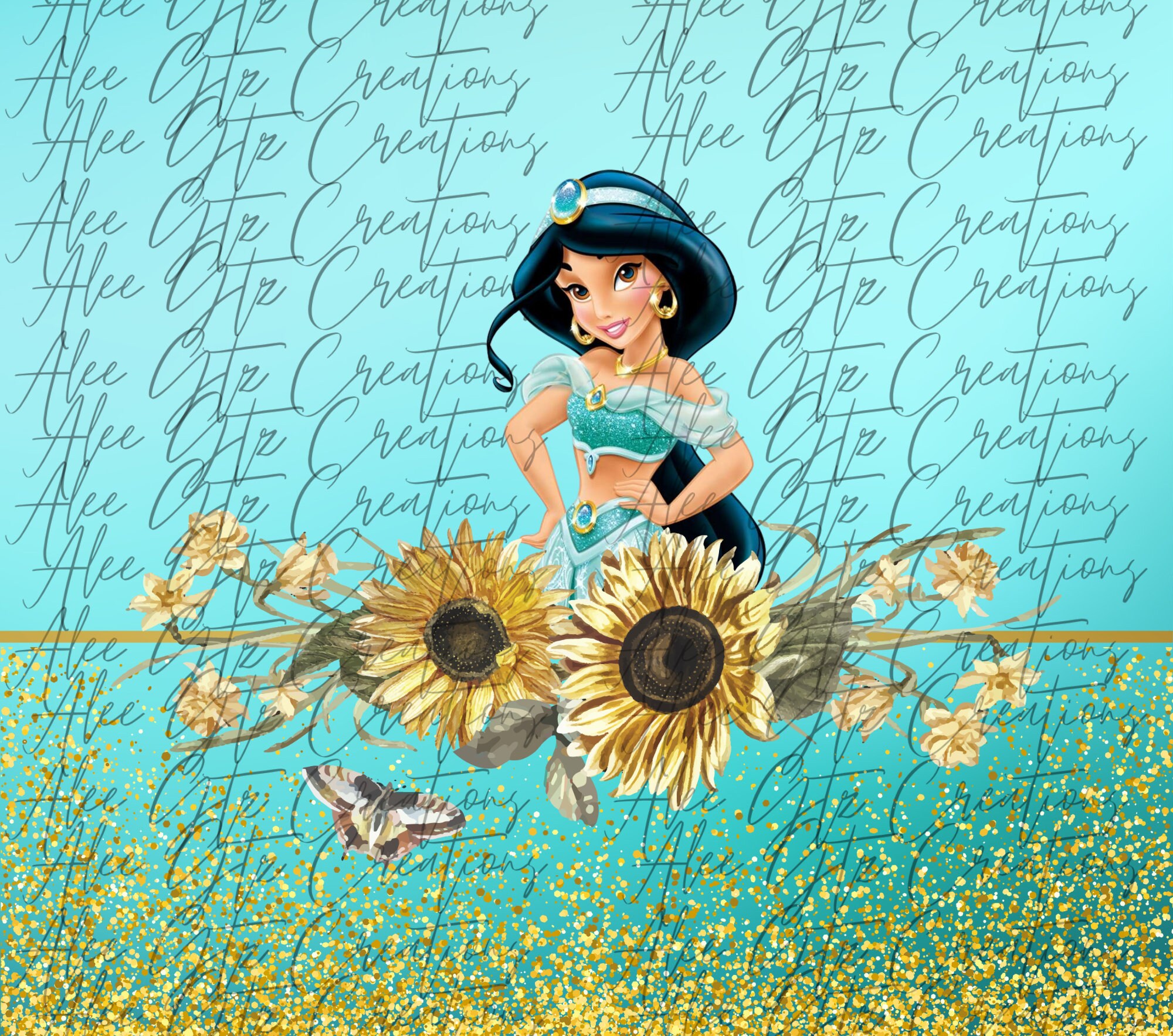 Princess Jasmine Tumbler Wrap PNG - Etsy