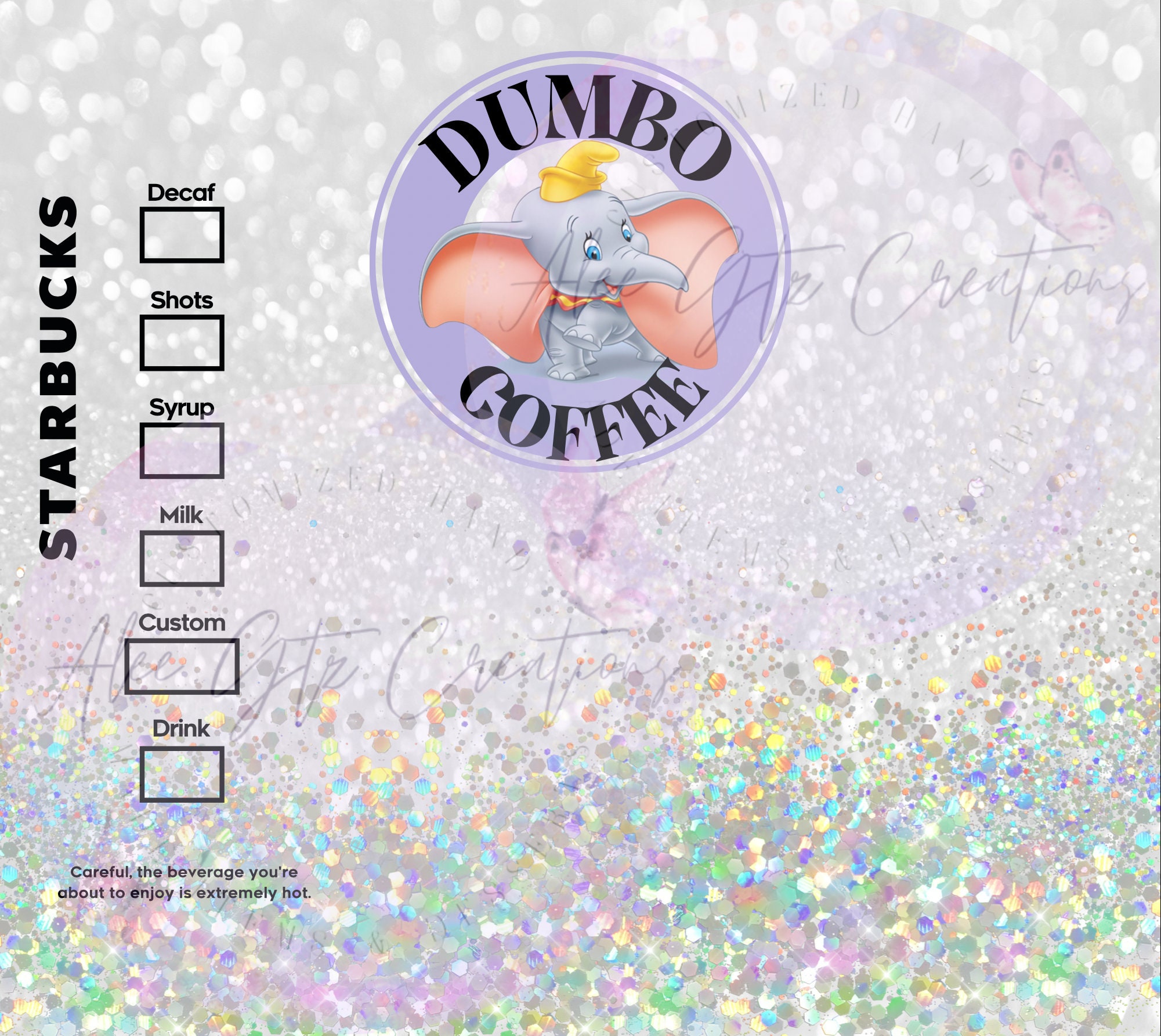 Dumbo Coffee Tumbler PNG - Etsy