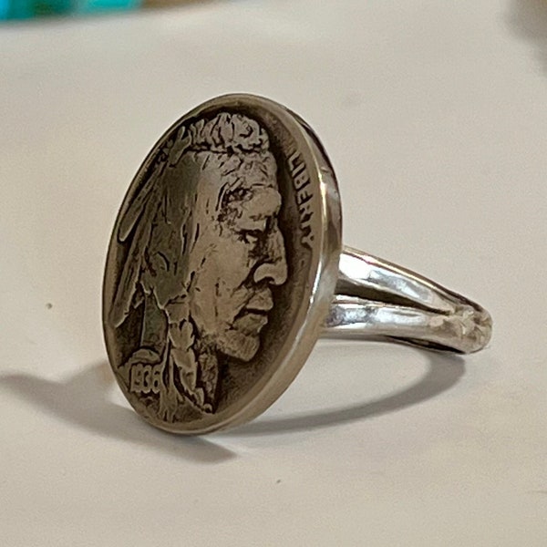 Buffalo Coin Ring - Etsy