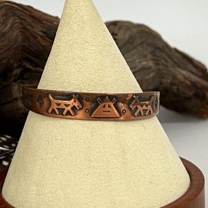 Frank Harvey Era Solid Copper Cuffs. Vintage Native American Jewelry ...