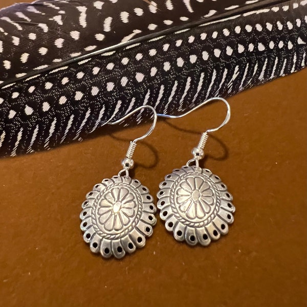 Concho Earrings - Etsy