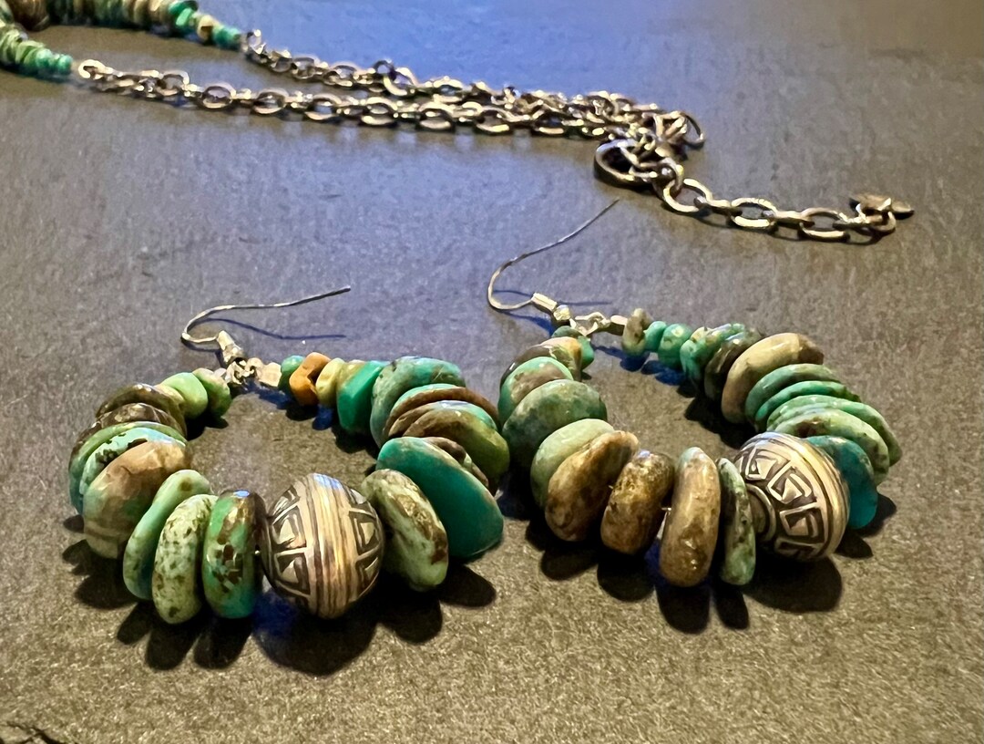 Sterling Aztec Style Native American Stamped Bead & Kingman - Etsy