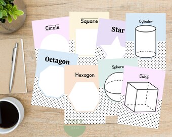 Printable Shape Posters - Etsy