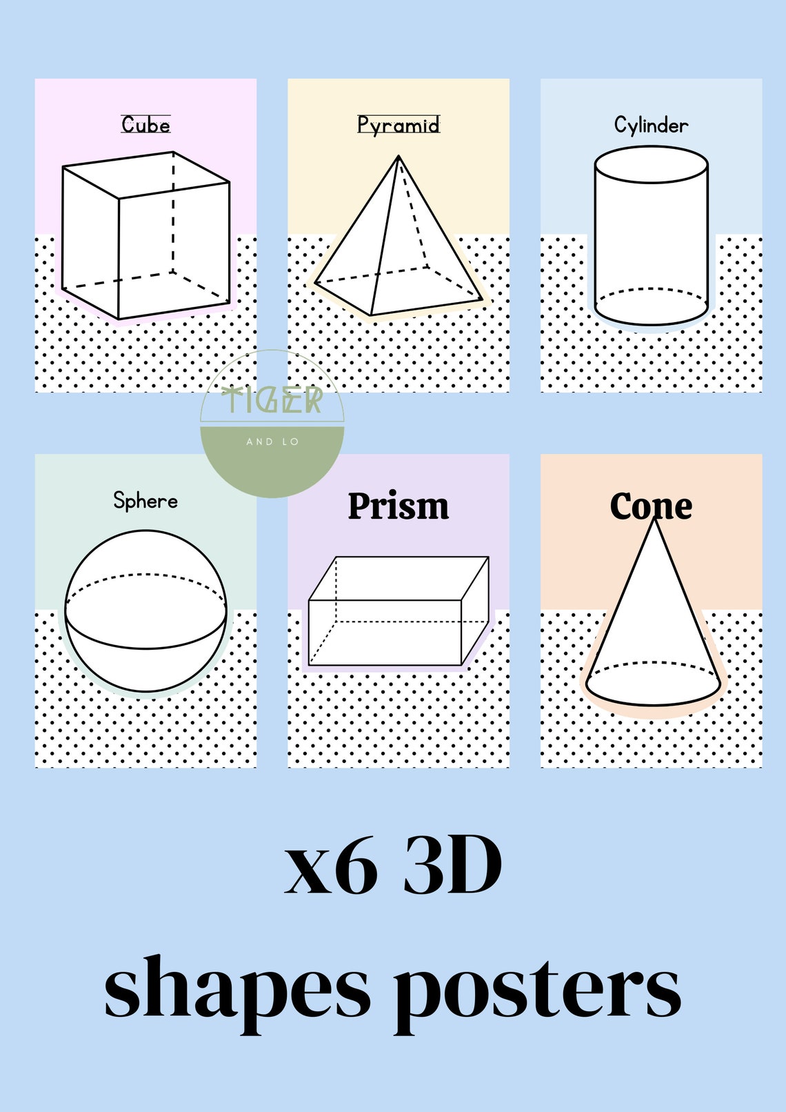 PRINTABLE Shape Posters | 2D and 3D Shapes | Modern Classroom Decor - Etsy